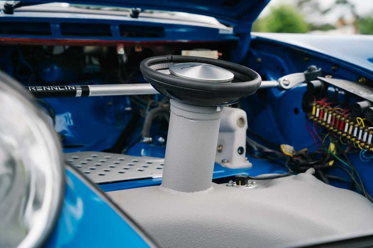 1965-89 Porsche 911 Center Hood Filler Neck Assembly & Billet Aluminum ...