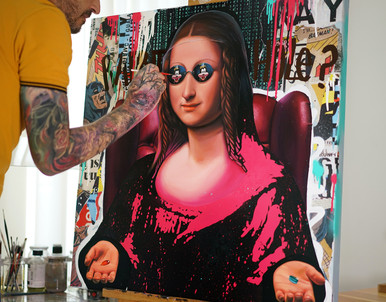 Original "RABBIT HOLE?" Painting