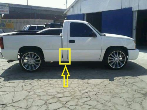 03-06 04 05 Chevy Silverado Single Cab SS Cab Corner Cladding Right ...
