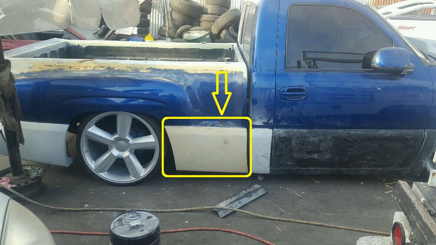 99 00 01 02 Chevrolet Silverado Step Side SS Claddings kit for Bed only ...