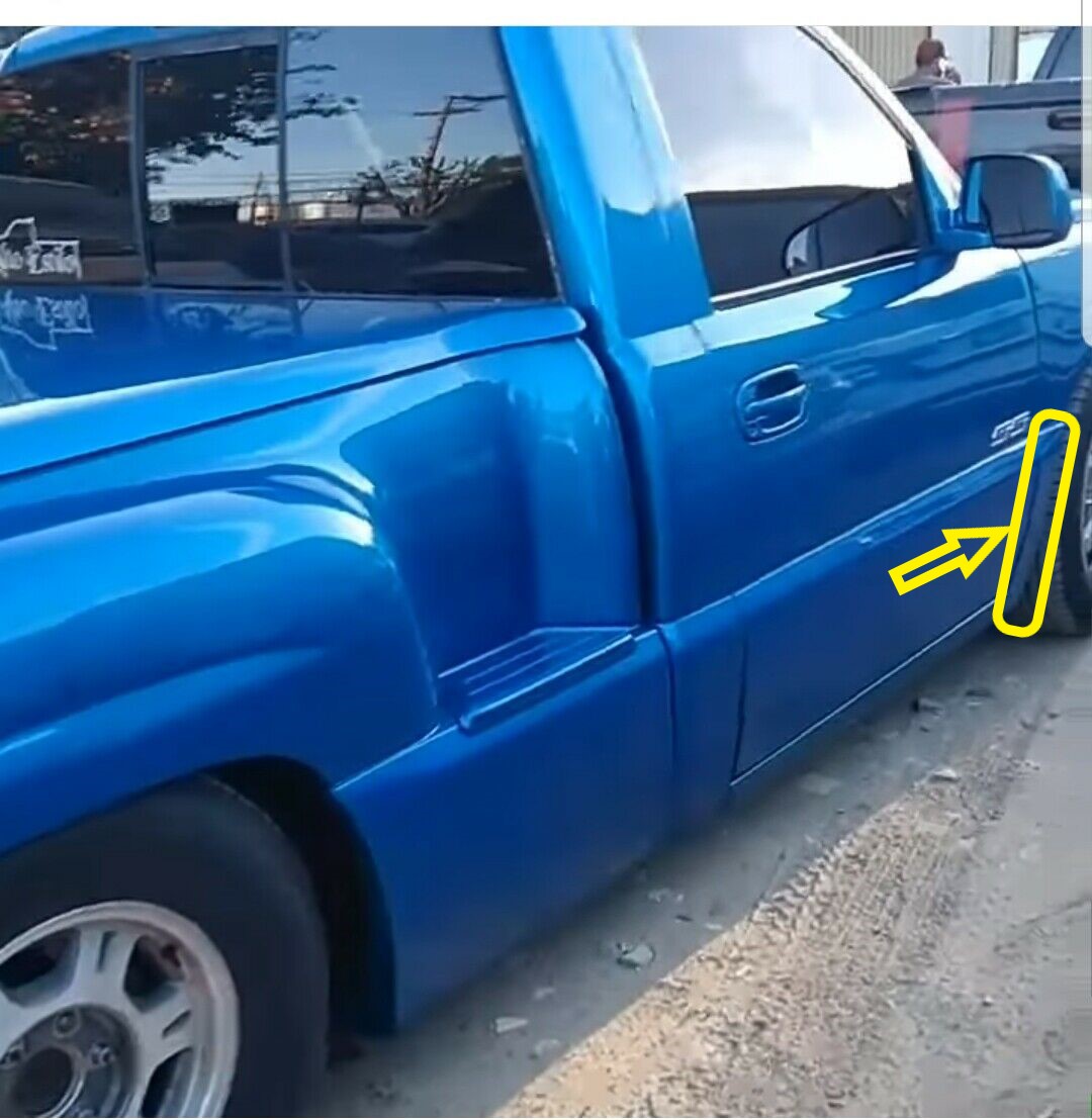 2003-2006- Chevy Silverado StepSide SS Cladding right Fender