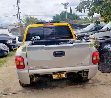 99 00 01 02 03 04 05 06 Chevrolet Silverado Step Side SS2 Wing 2 ...