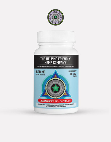 Delta 8 Capsules | Helping Friendly Hemp Company | D8