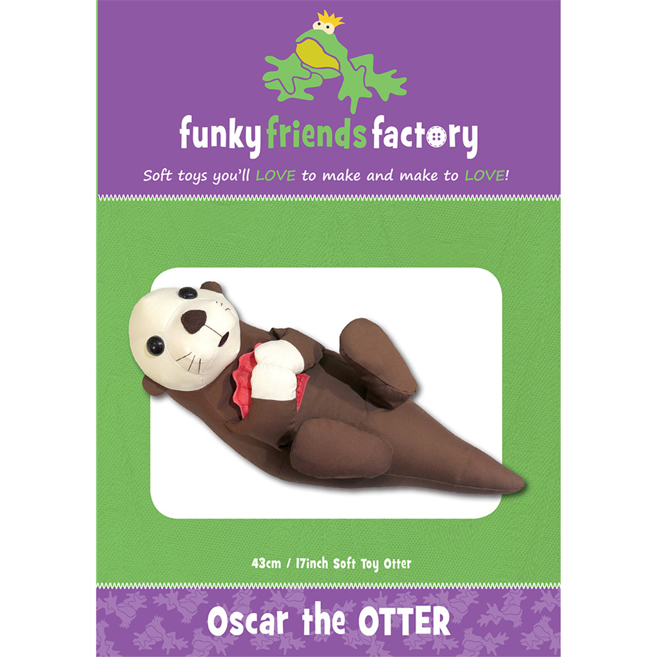 Oscar the Otter Soft Toy Sewing Pattern