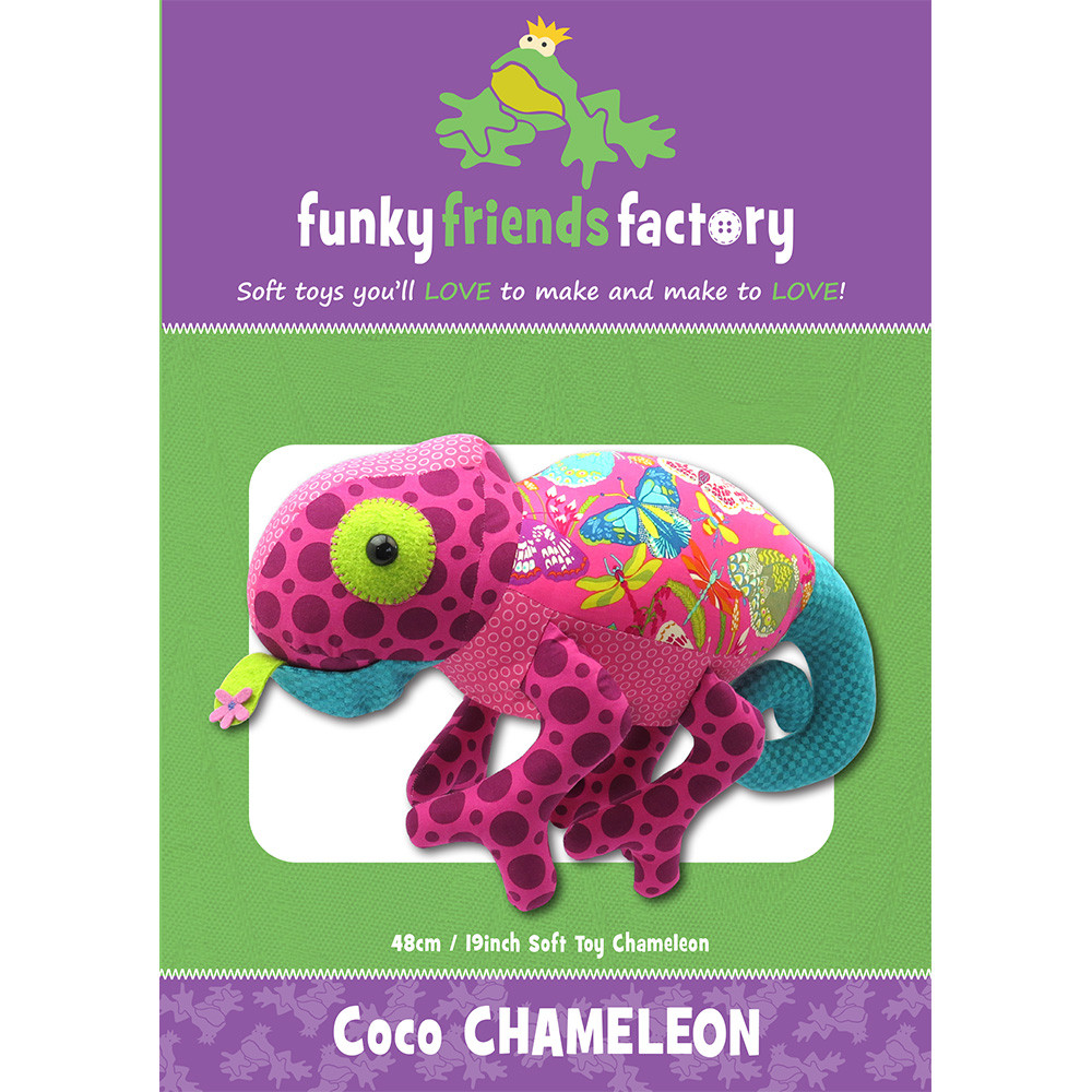 Coco Chameleon Soft Toy Sewing Pattern