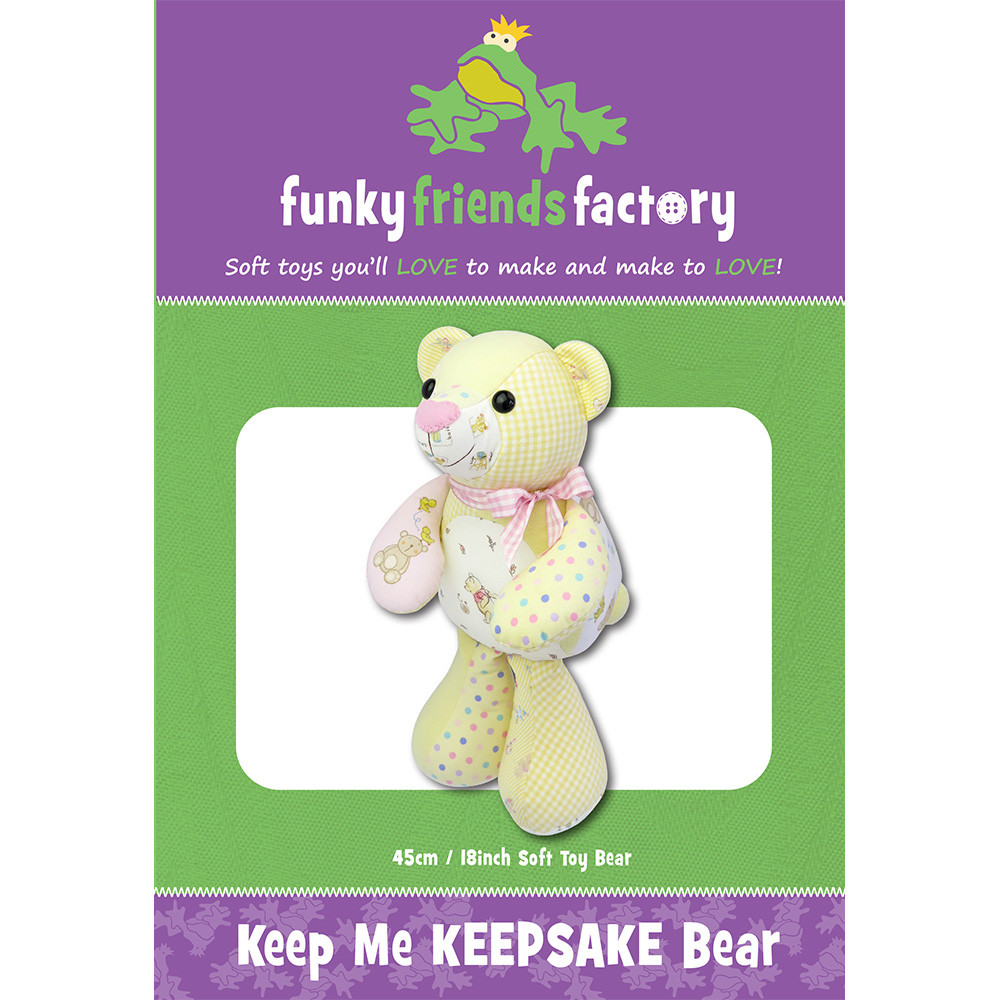 Keep Me Keepsake Bear Soft Toy Sewing Pattern
