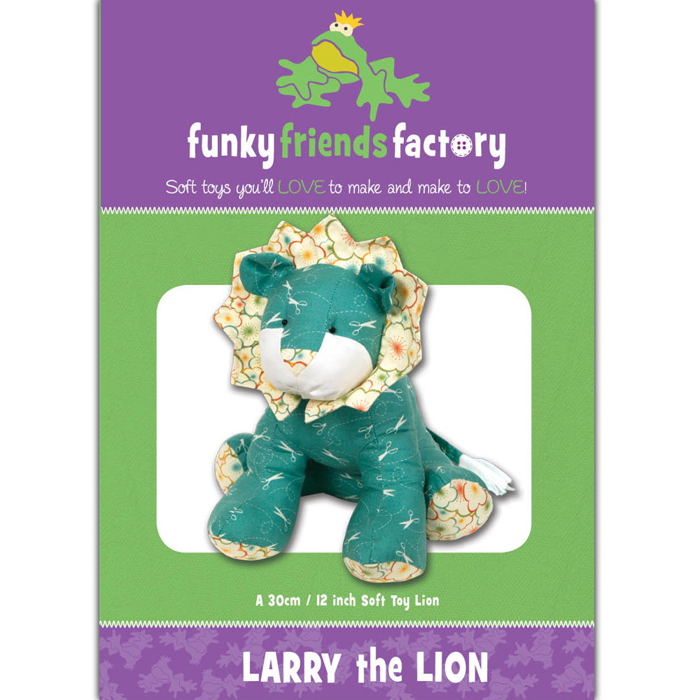 Larry the Lion Soft Toy Sewing Pattern