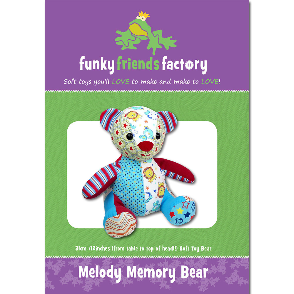 Melody Memory Bear Soft Toy Sewing Pattern