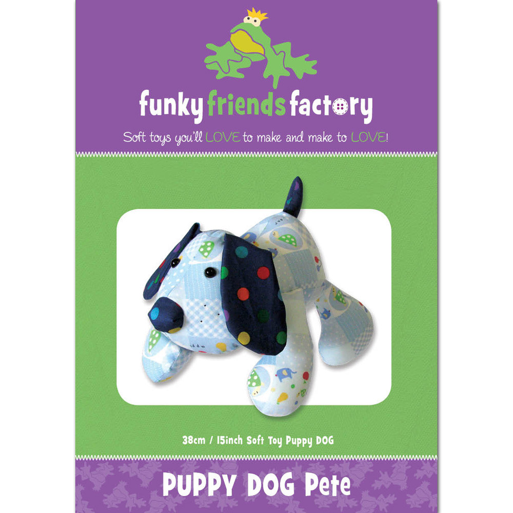 Puppy Pete Soft Toy Sewing Pattern