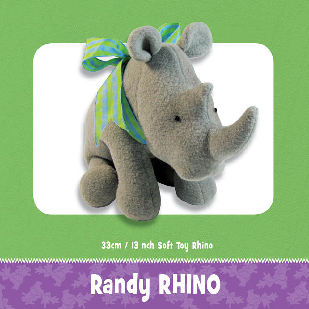 Randy Rhino Soft Toy Sewing Pattern
