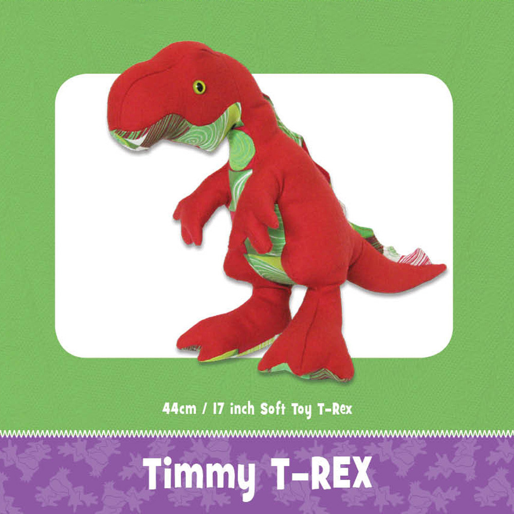 Timmie T-Rex Soft Toy Sewing Pattern