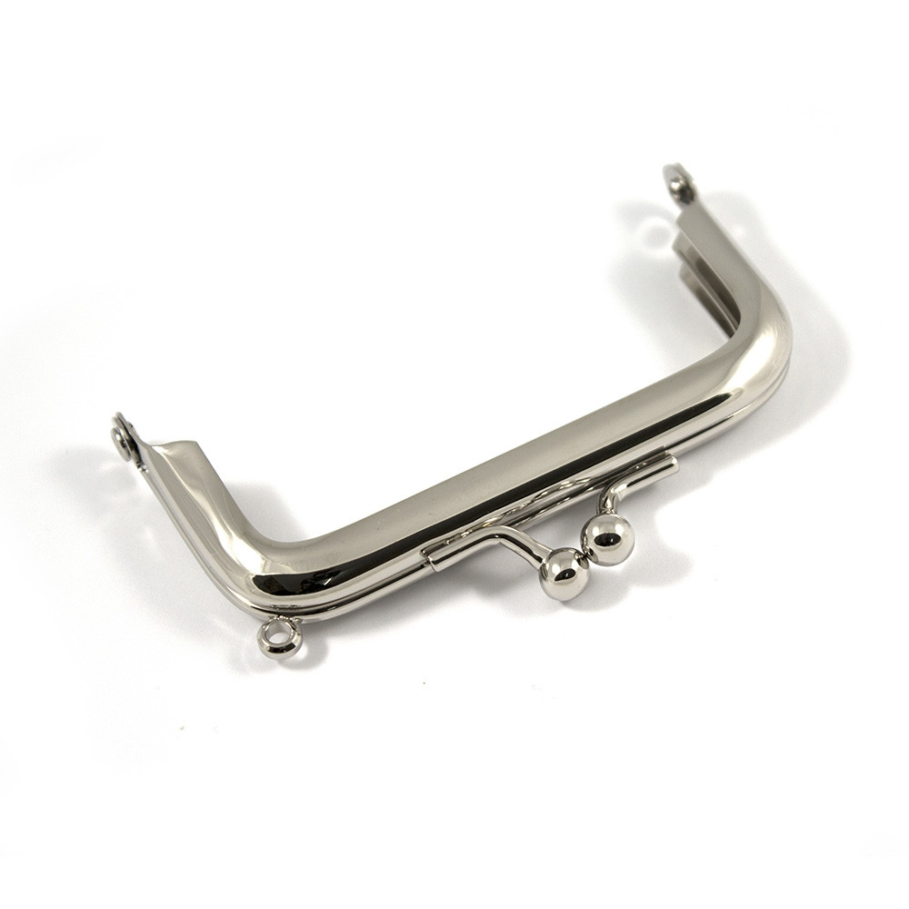 Square Purse Frame 75mm (3") Silver