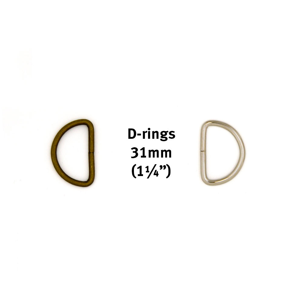 D-Ring 31mm (1-1/4") 4pk