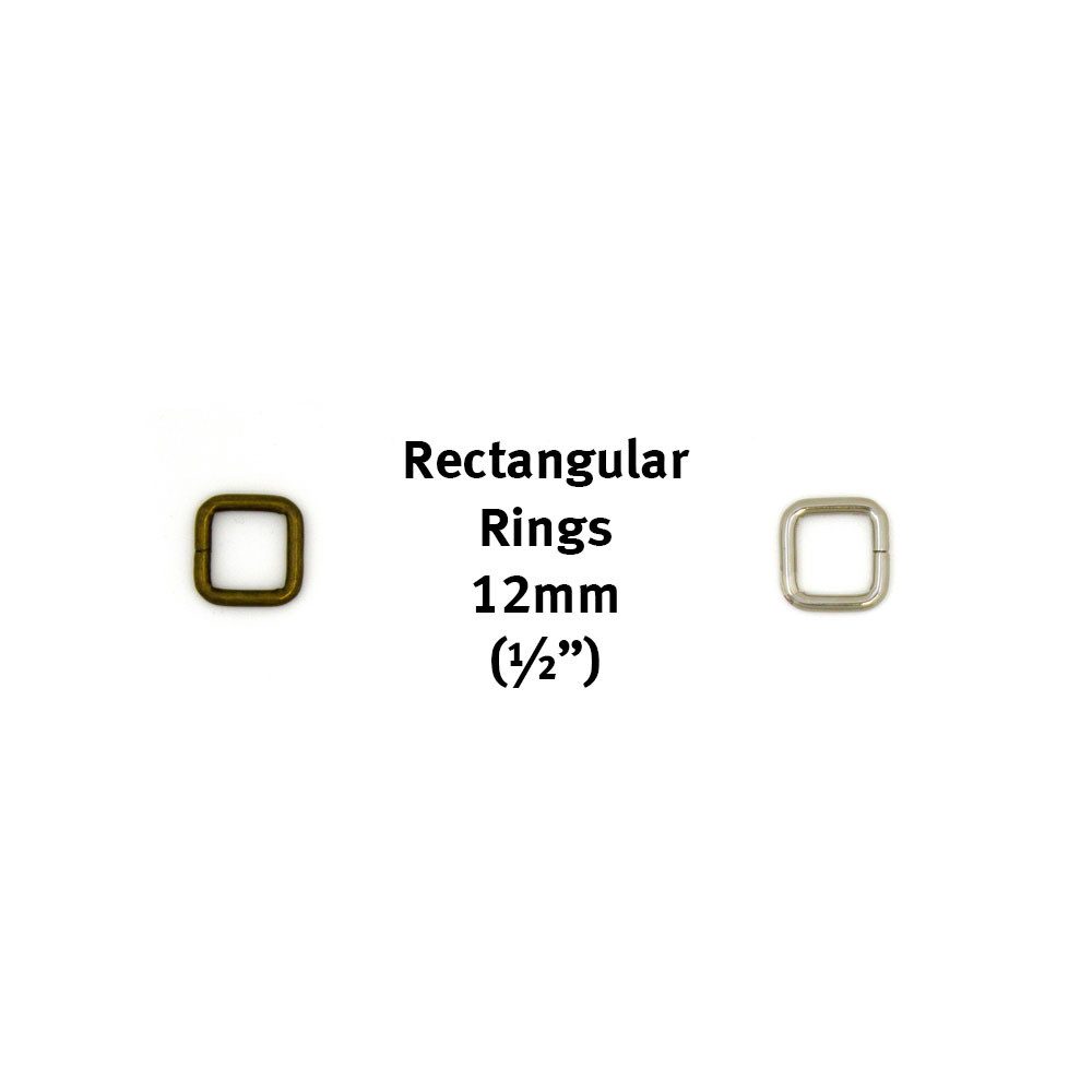 Rectangular Rings 12mm (1/2") 4pk