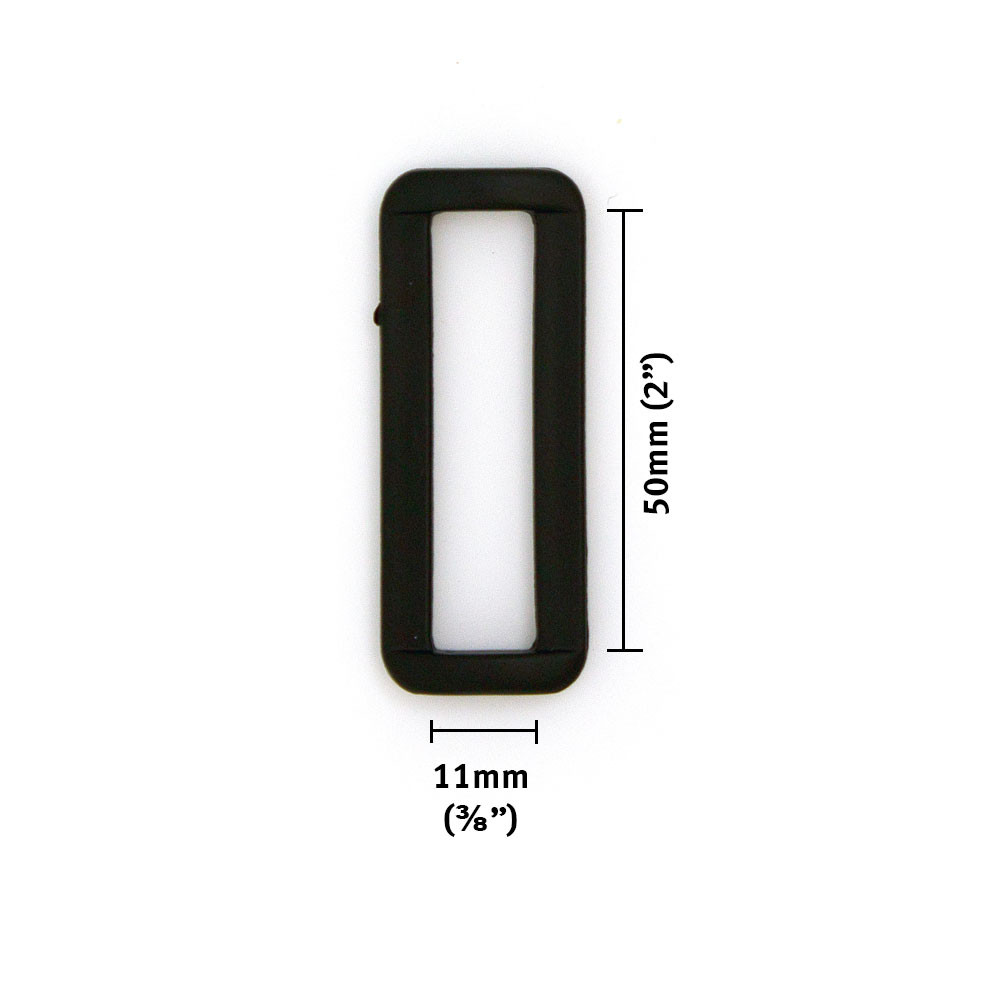 Plastic Looplocs 50mm (2") Black 4pk