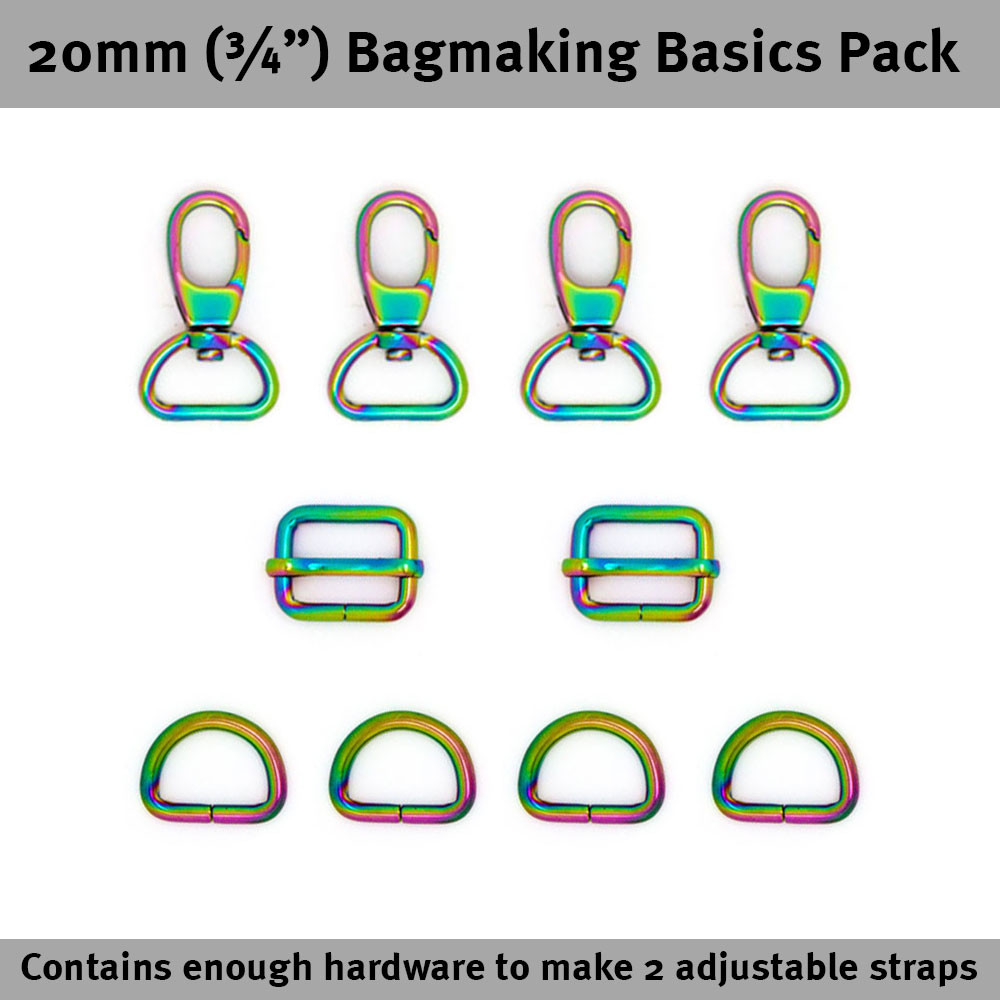 Bag Hardware Basics Pack 20mm (3/4") Rainbow