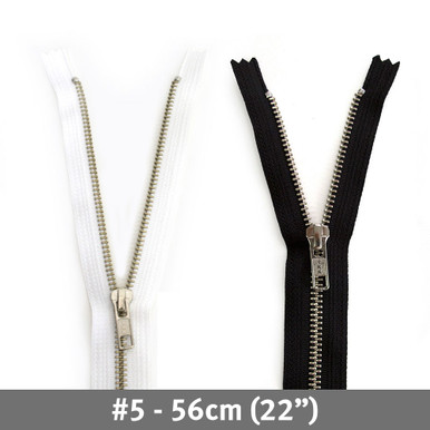 YKK #5 Closed End Metal Zipper 56cm (22")
