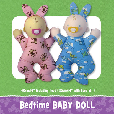 Bedtime Baby Doll Soft Toy Sewing Pattern