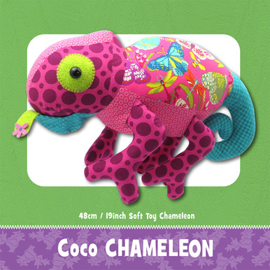 Coco Chameleon Soft Toy Sewing Pattern