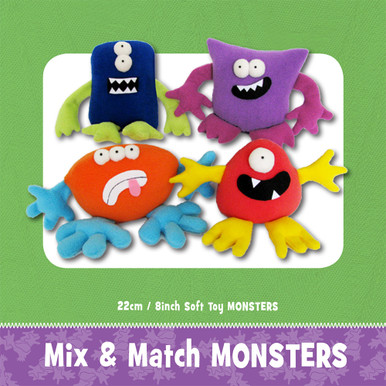 Mix & Match Monsters Soft Toy Sewing Pattern