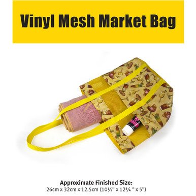 Vinyl Mesh Market Bag Pattern