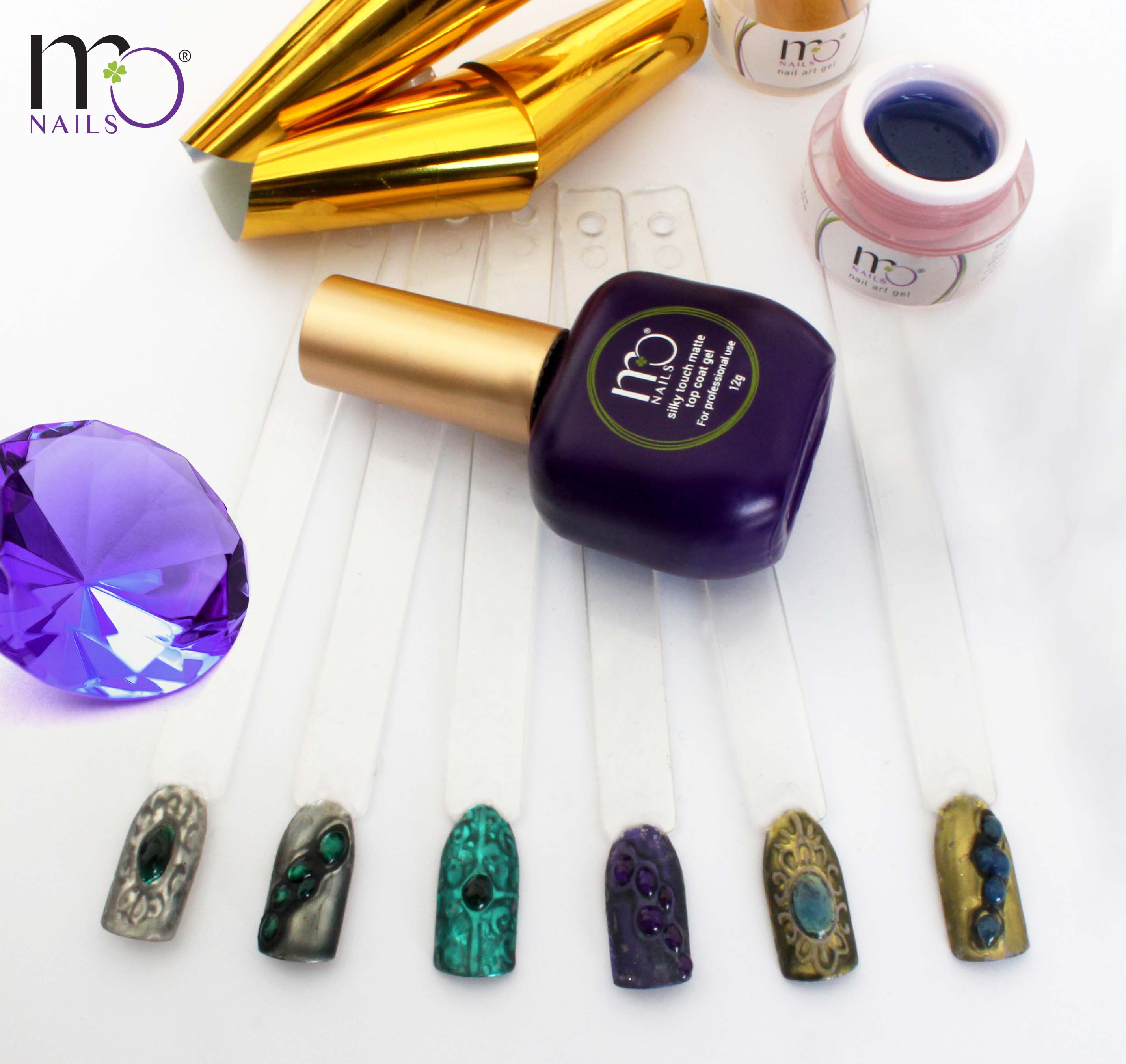 Decorate your nails with unique and custom made gems using our Gem Gel ...