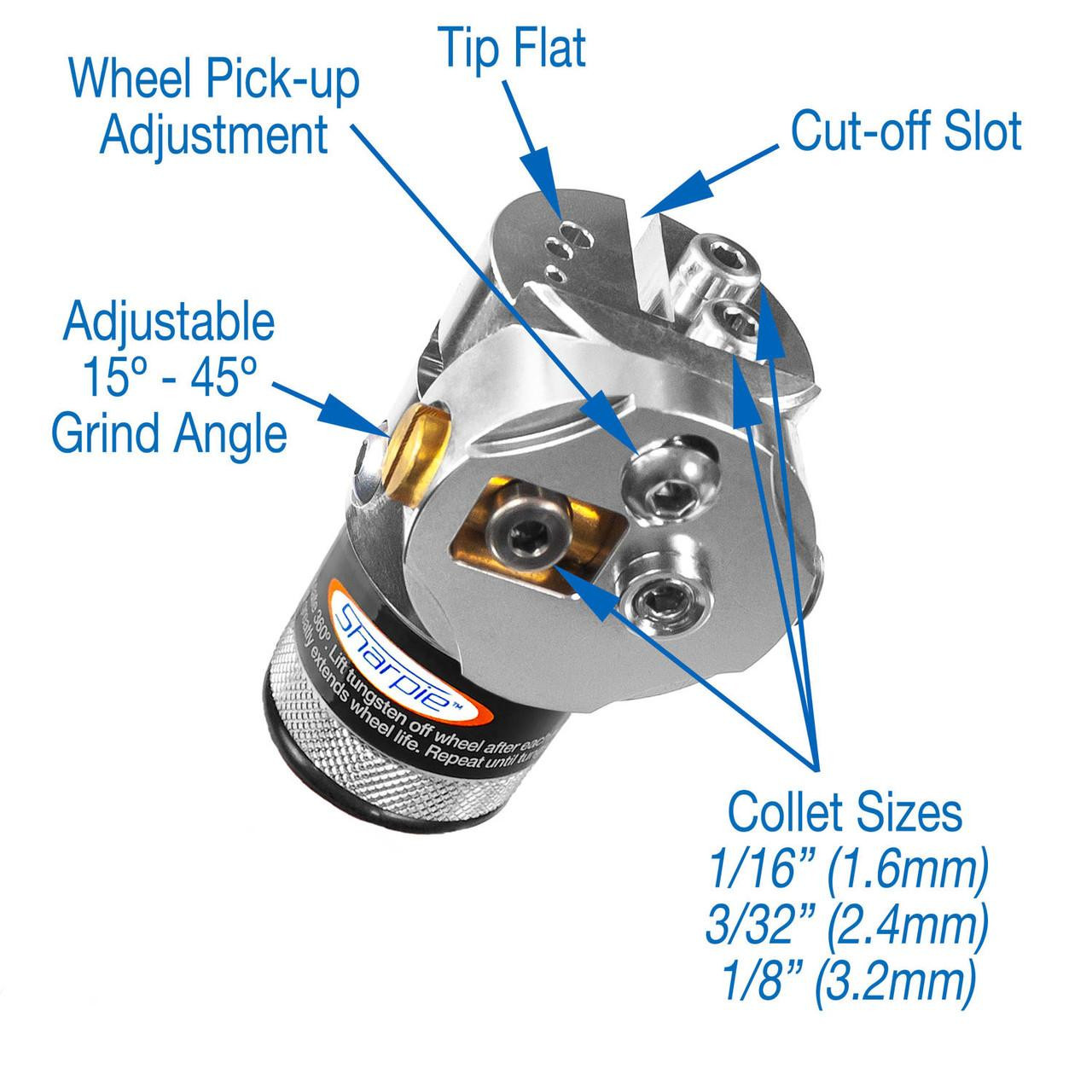 Adjustable Tungsten Grinder Head Kit - Precision Grinding