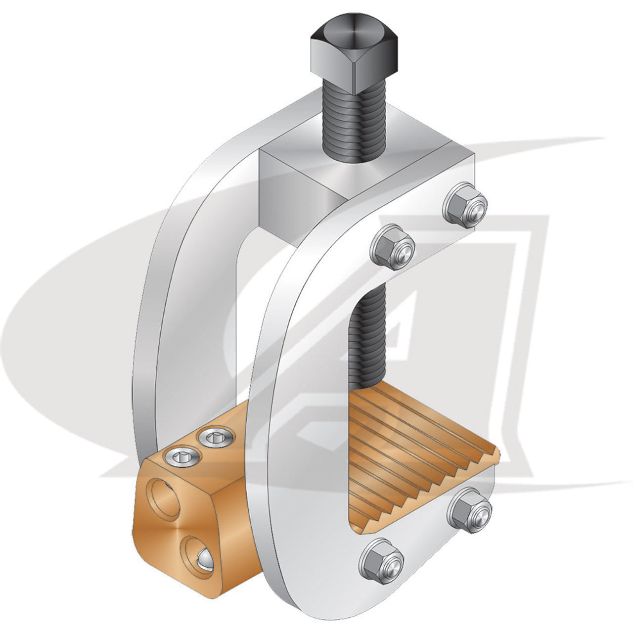 Heavy Duty MIG Welding C-Clamp Ground Clamp | Arc-Zone.com
