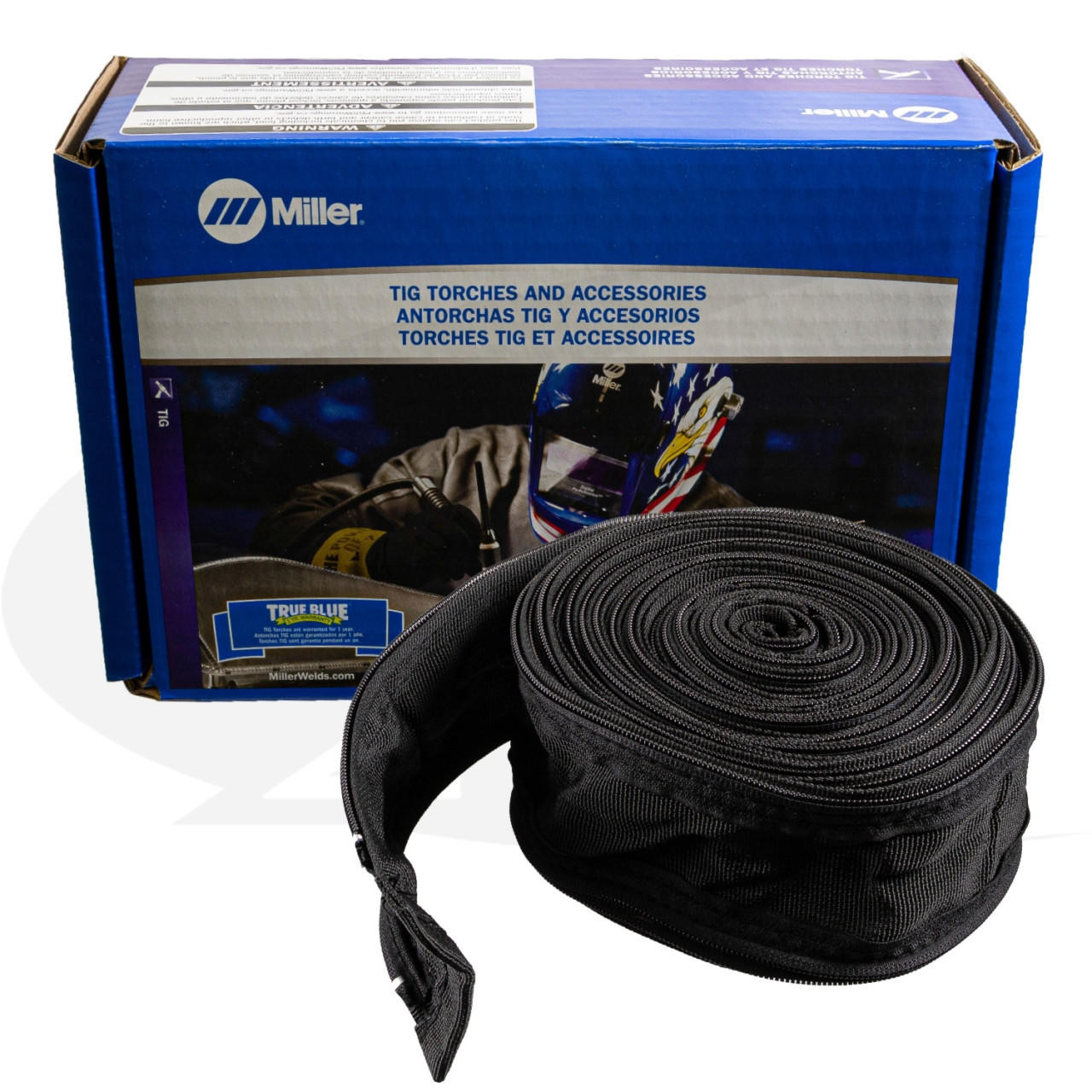 Miller/Weldcraft® Nylon Cable Cover 3" Wide, for up to 250Amp torches