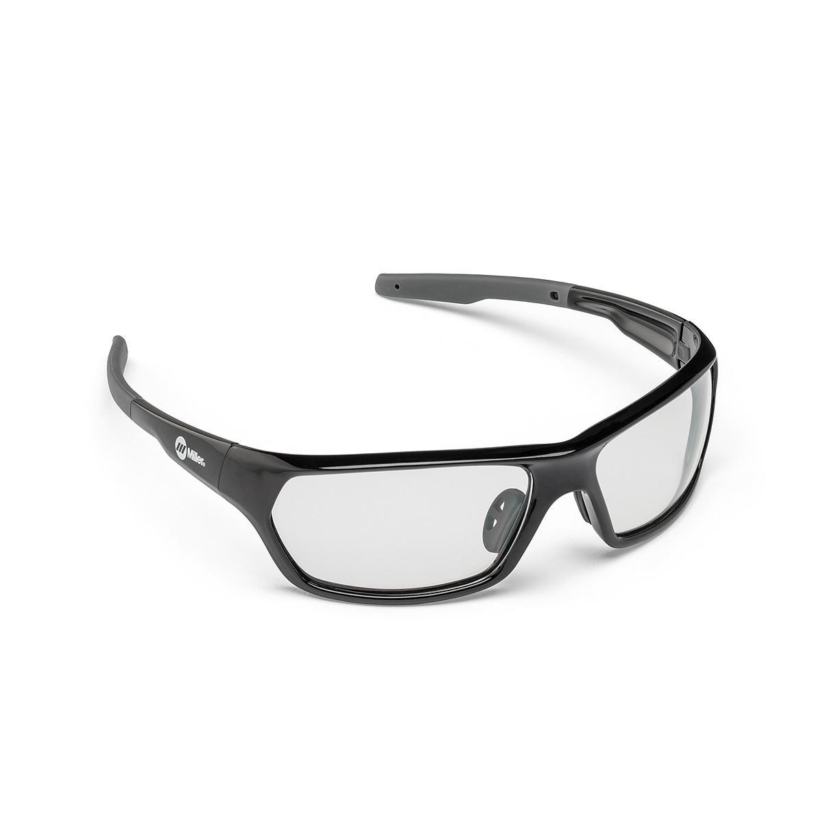 Black Shatterproof Safety Glasses With Clear Lenses | Arc-Zone