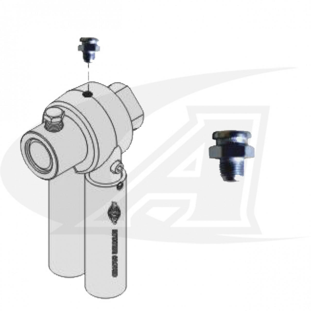 Button Head Grease Fitting, LRG Rotary Ground | Arc-Zone