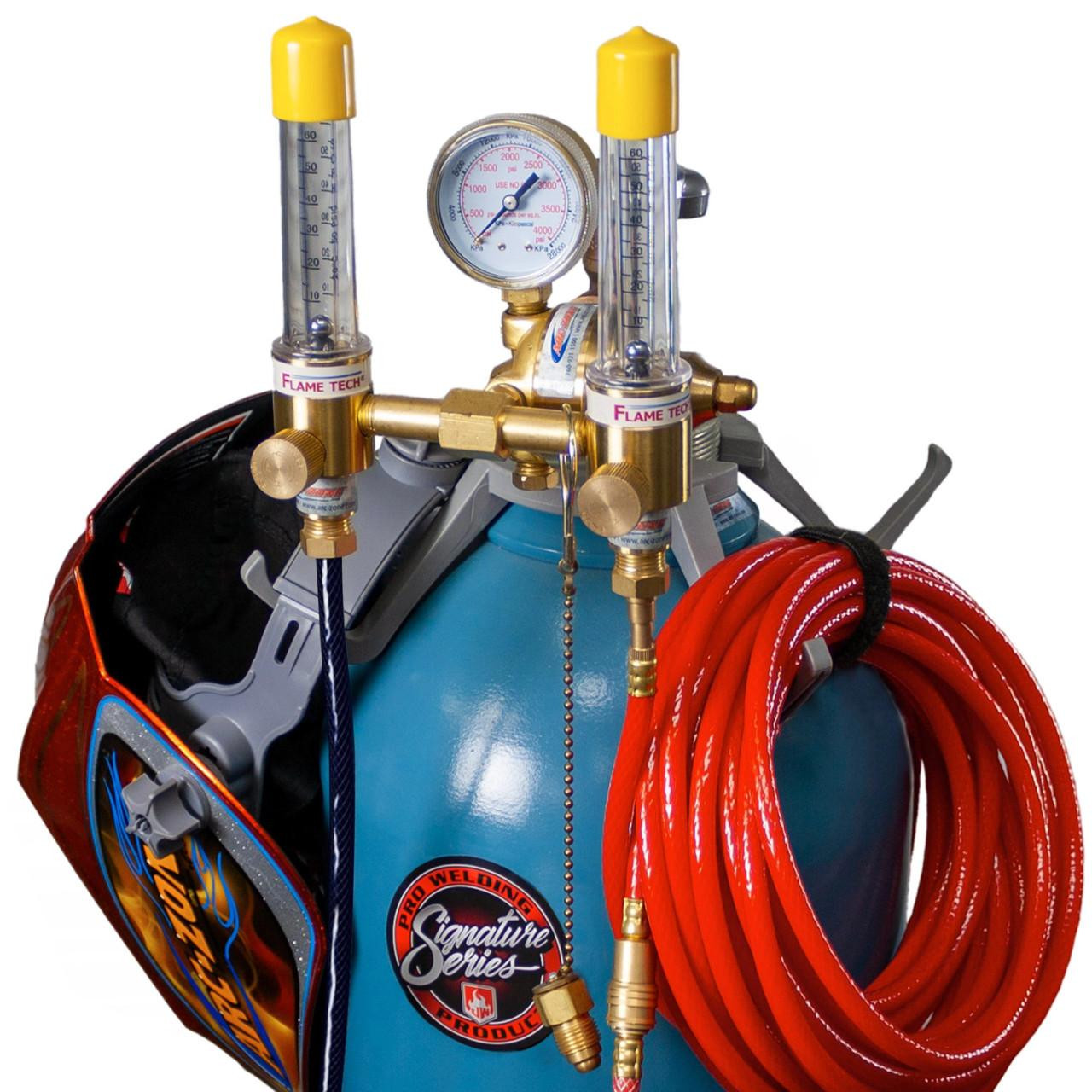 Premium Dual Argon Flowmeter/Regulator | Arc-Zone