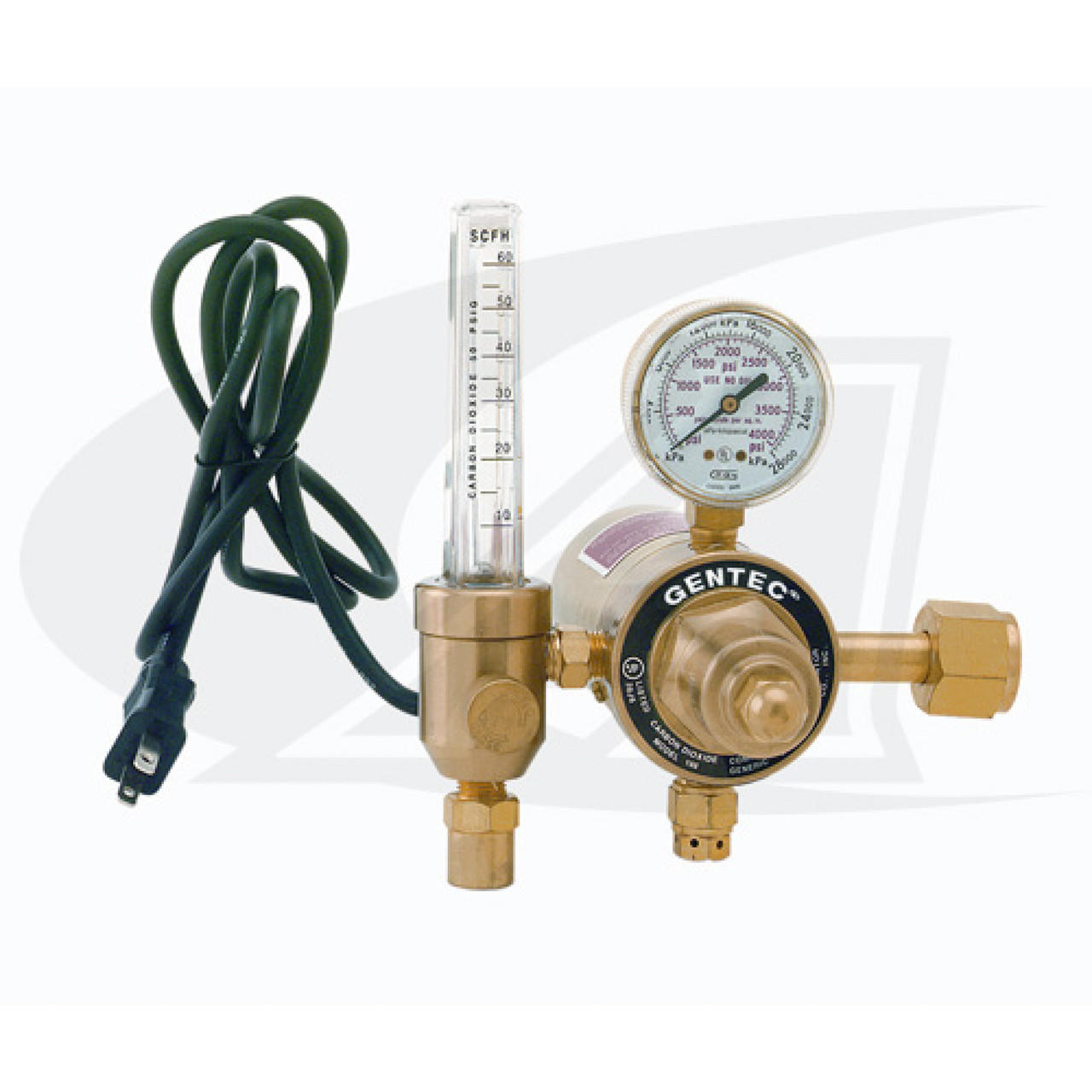 Co2 Heater Flowmeter Regulator 115V U.S. - Stop Co2 Freeze-Up! - Arc ...