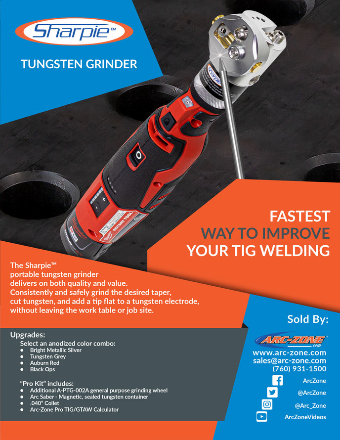 Powerful Cordless Tungsten Grinder | 230V Motor - Sharpie