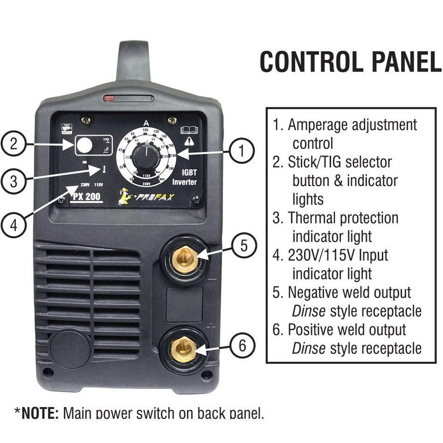 Profax® 200 Amp Stick/TIG Welding Machine - Arc-Zone.com, Inc