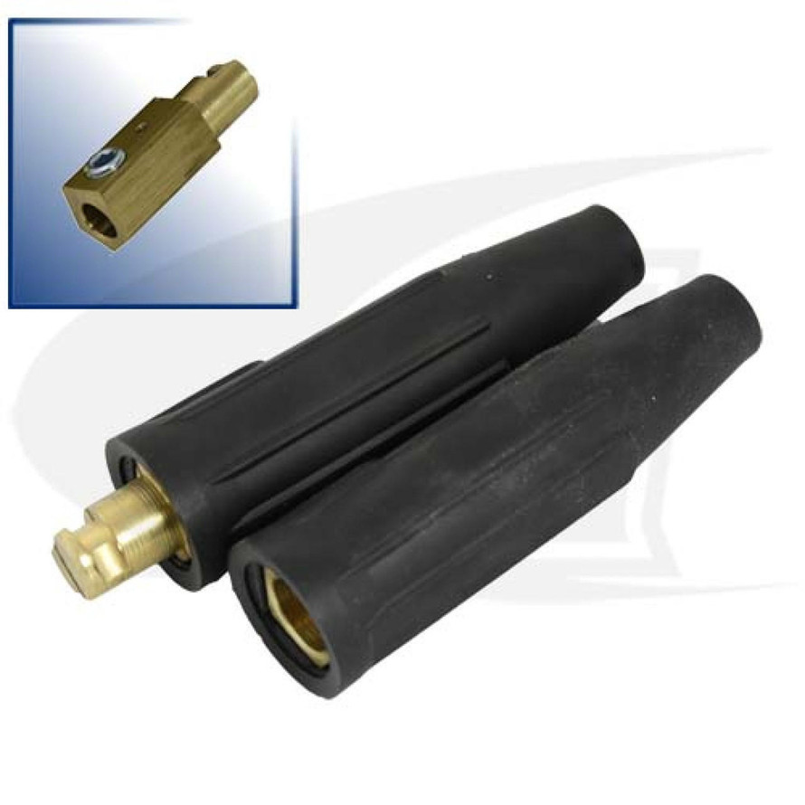 250 Amp Cam-Lock Style Connectors - Black | Arc-Zone.com