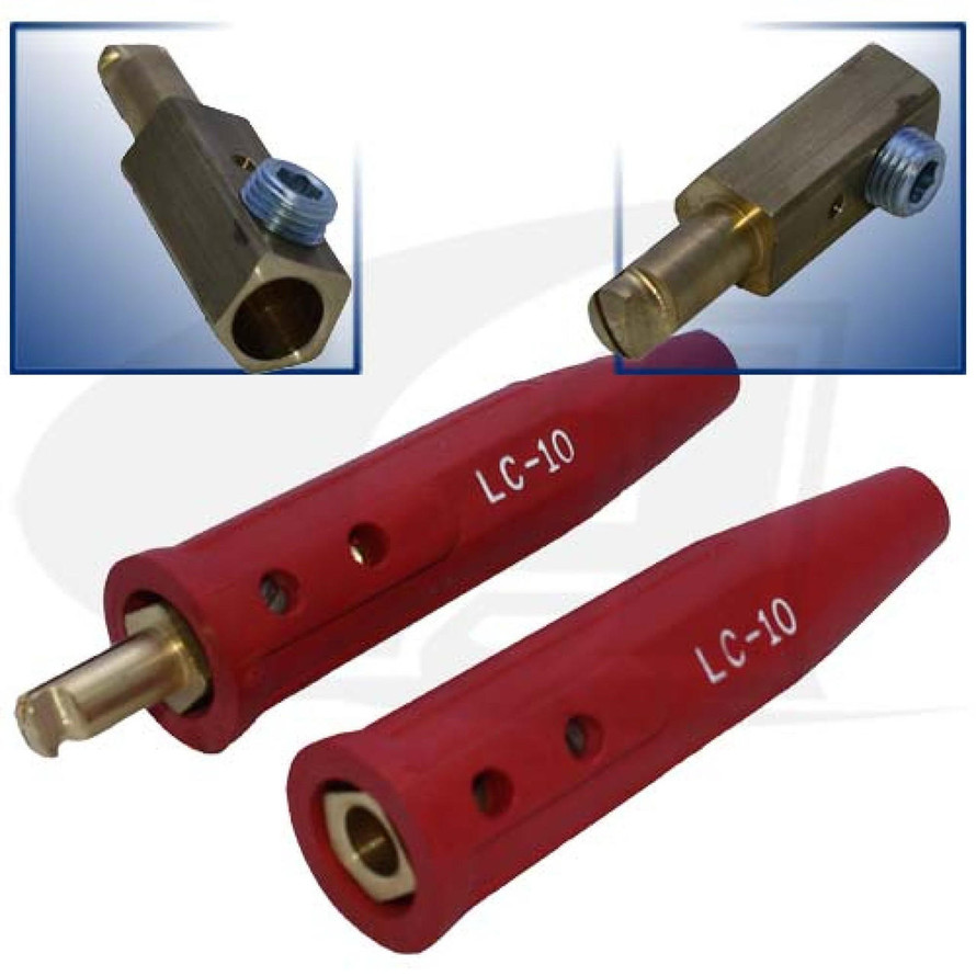 Red - 250 Amp Lenco Cable Connector | Arc-Zone.com