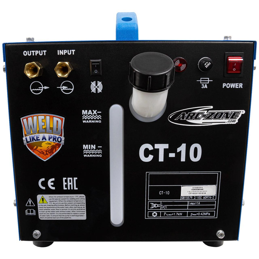 Arc-Zone Pro™ CT-10 Water Cooling System for TIG & MIG Machines - 110 Volt