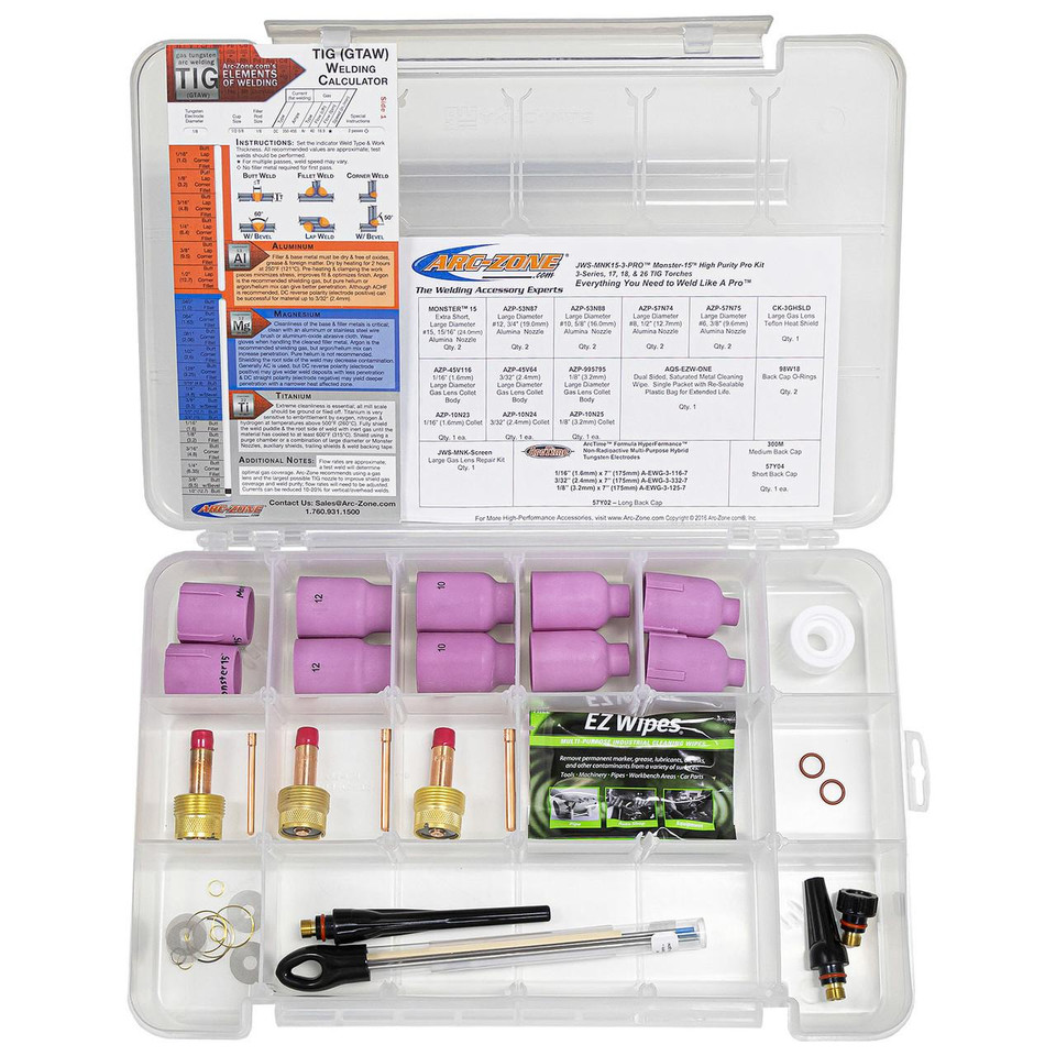 Monster #15 Pro Kit: 9/20 & 2-Series Torches | Arc-Zone.com