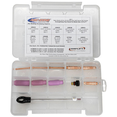 TIG Starter Kit™: 18, W-350, W-410, 26, A-200 & A-250 Torches - Arc ...