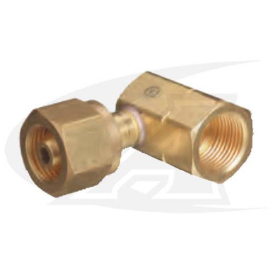 CGA-300 to CGA-510 Cylinder Adapter 90Fitting | Arc-Zone.com