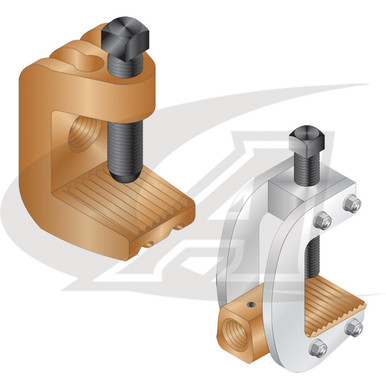 Heavy Duty C-Clamp, 1-3/8"Threaded Connection | Arc-Zone
