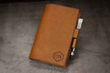Leather Notebook Cover Set - Walnut Minerva