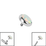 Titanium Opalite Dermal Top - Dermal Tops | Paradox Body Jewellery ...