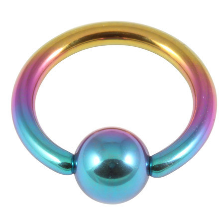 Coloured Titanium Ball Closure Ring - Ball Closure Rings | Paradox Body ...