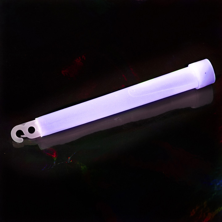 6" Single Glow Stick White | Glow Party Supplies & More