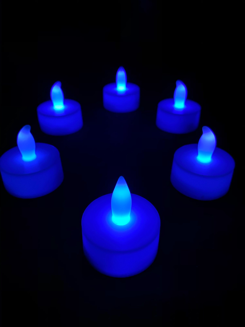 Flameless Flickering Tea Candle Purple