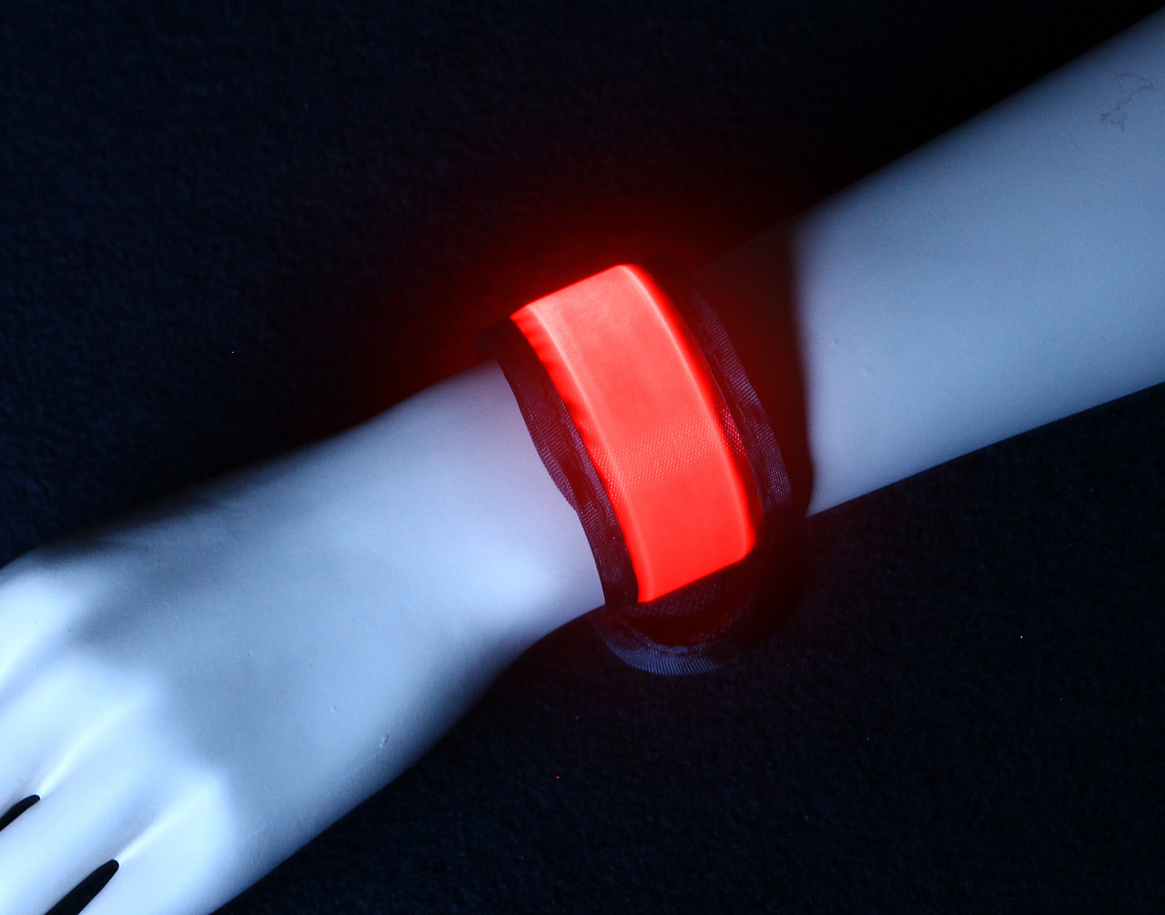 Red Slap Band 3 Flash Modes | LED Accessories