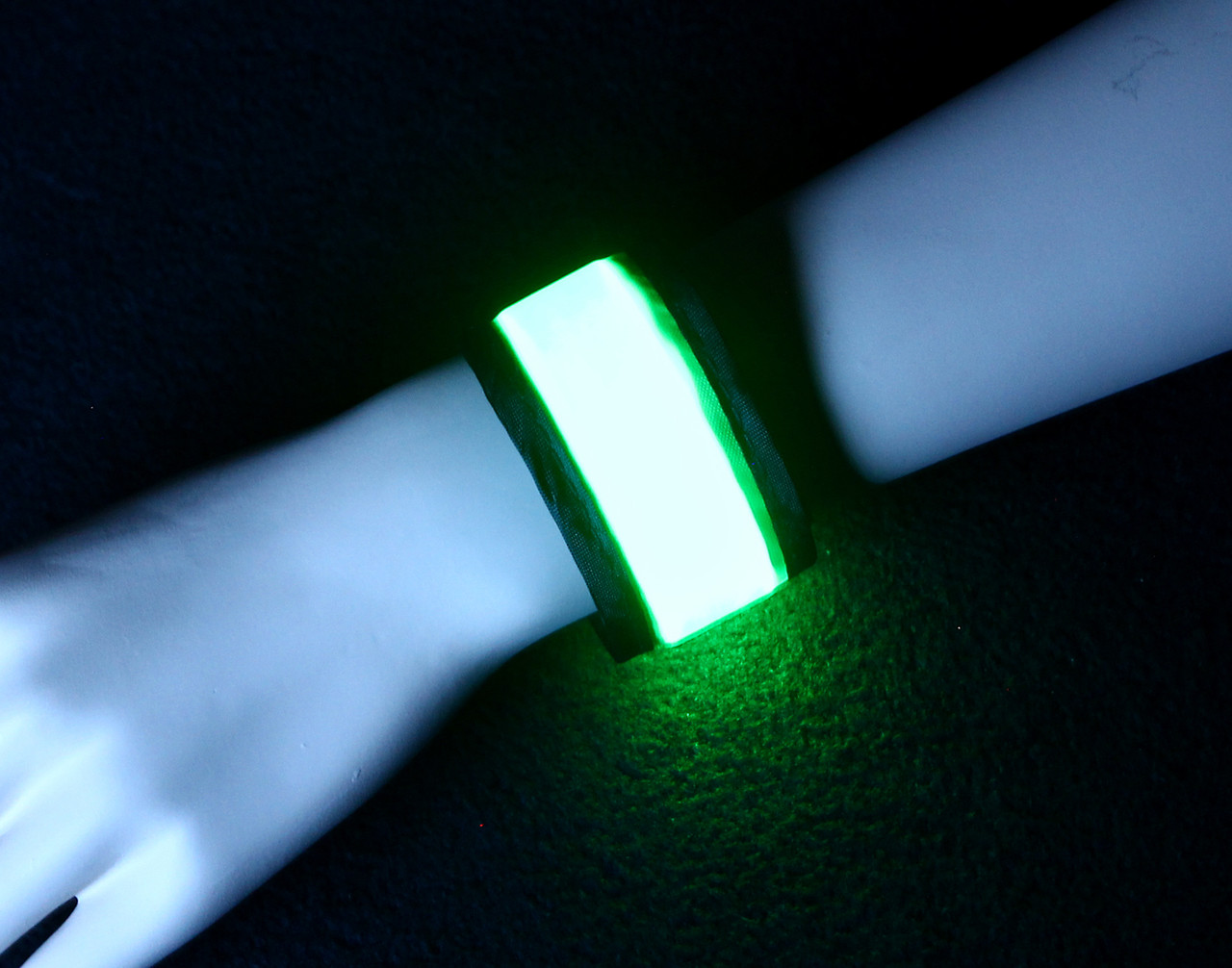 Green Slap Band 3 Flash Modes | LED Party Accessories