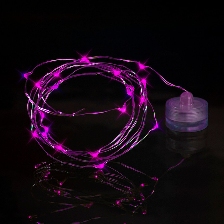 Waterproof LED String Lights in Pink | Decorative Lights